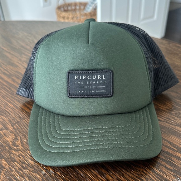 Rip Curl | Accessories | Rip Curl Olive Green Mesh Cap | Poshmark